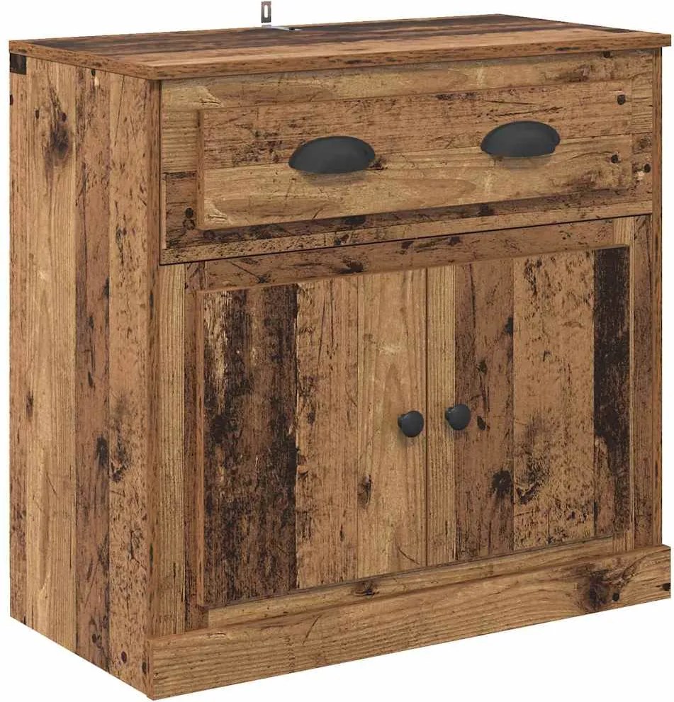Konzole 2 ks Staré dřevo 70 x 35,5 x 67,5 cm Kompozitní dřevo 3402659
