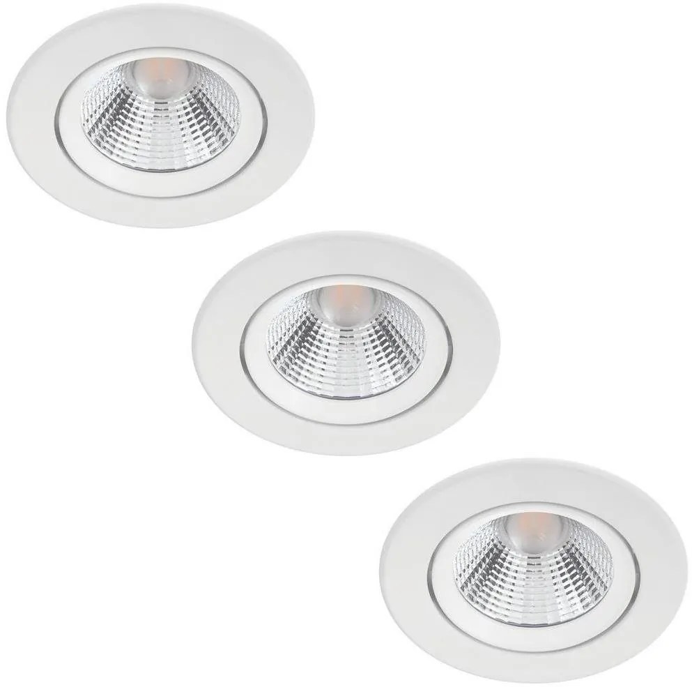 Philips sparkle sl261 led zápustné bodové svítidlo 1x5,5w | 350lm | 2700k - set 3 ks, stmívatelné, ochrana eyecomfort, bílá
