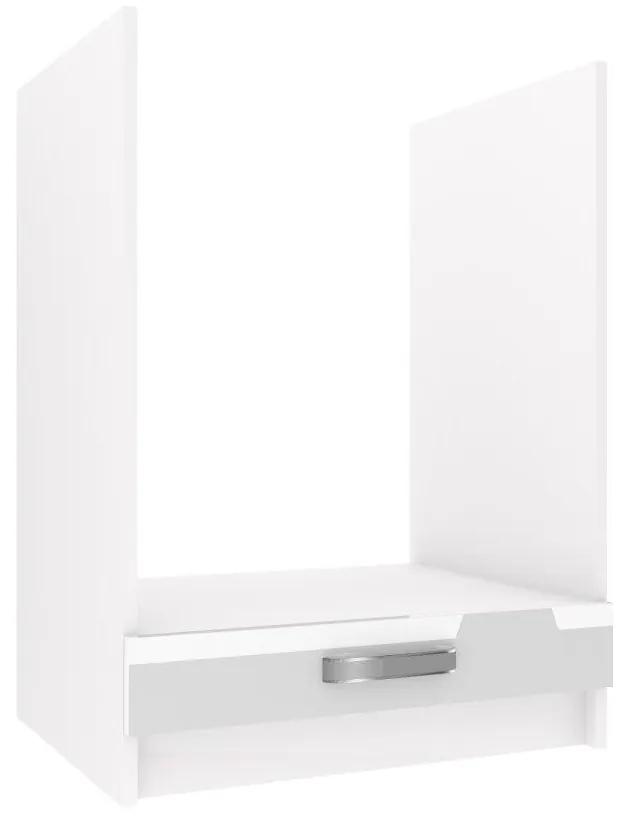 Kuchyňská skříňka Belini spodní pro vestavnou troubu 60 cm bílý lesk bez pracovní desky  INF SDP60/0/WT/W/0/F