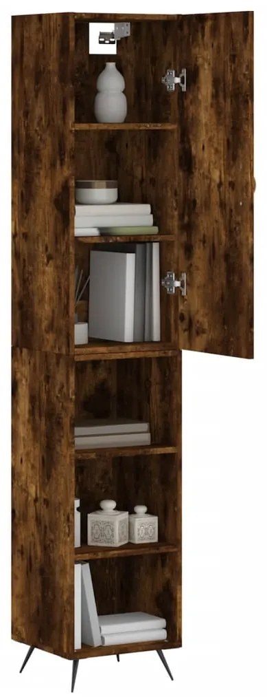 Skříň highboard kouřový dub 34,5 x 34 x 180 cm kompozitní dřevo