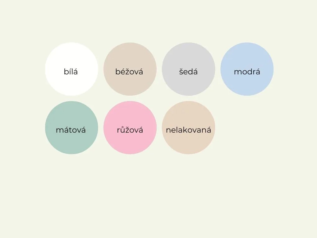 Myminihome Dětský stolek RAINBOW s pastelkovníky + židle Zvolte barvu: Nelakovaná