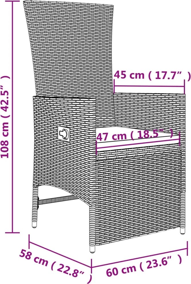 3dílná zahradní sedací souprava béžová polyratan a ocel 3157663