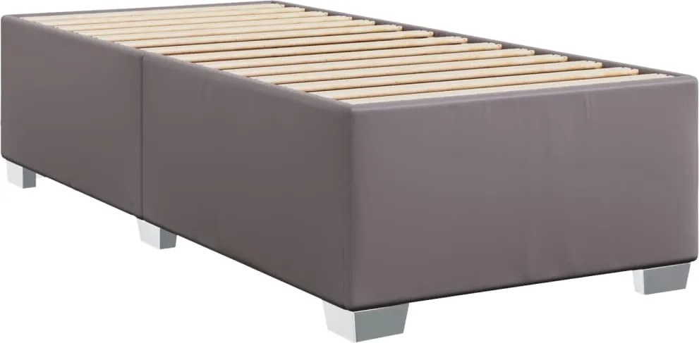 Rám postele šedá 100 x 200 cm umělá kůže 3284546