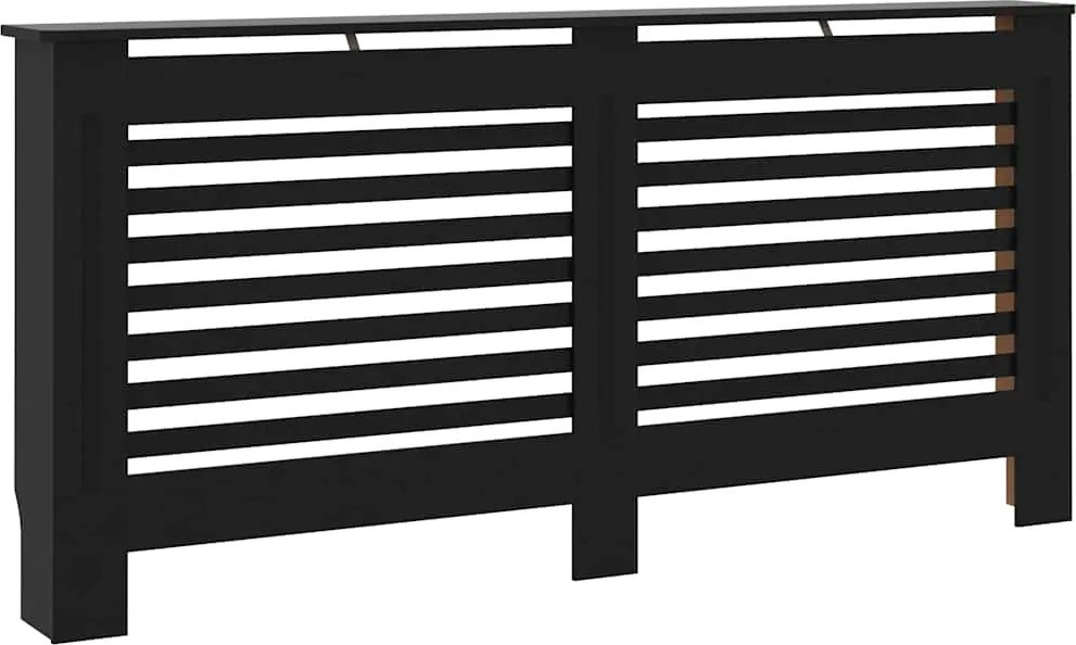 Kryt na radiátor černý 172 x 19 x 81,5 cm MDF 288189