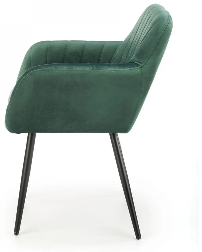 Designová židle Terri tmavě zelená