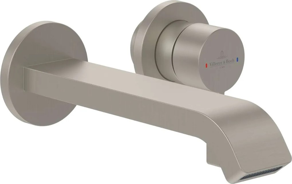 Villeroy & Boch Dawn - Umyvadlová baterie pod omítku, 2-otvorová instalace, s tělesem, matný kartáčovaný nikl TVZ10600300164