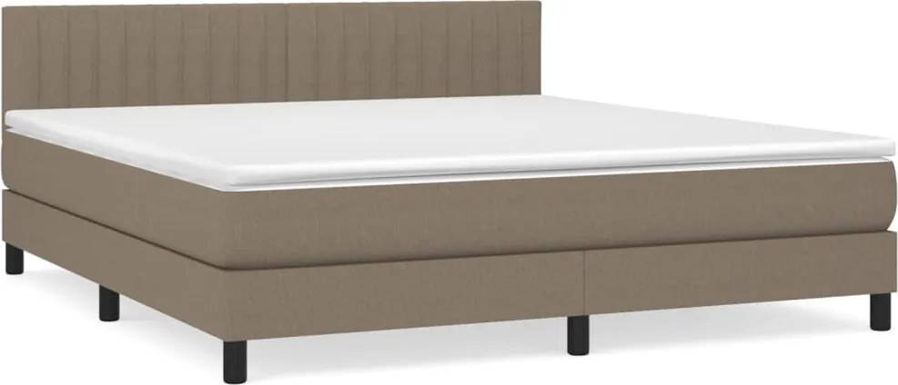 Box spring postel s matrací taupe 160x200 cm textil 3140229
