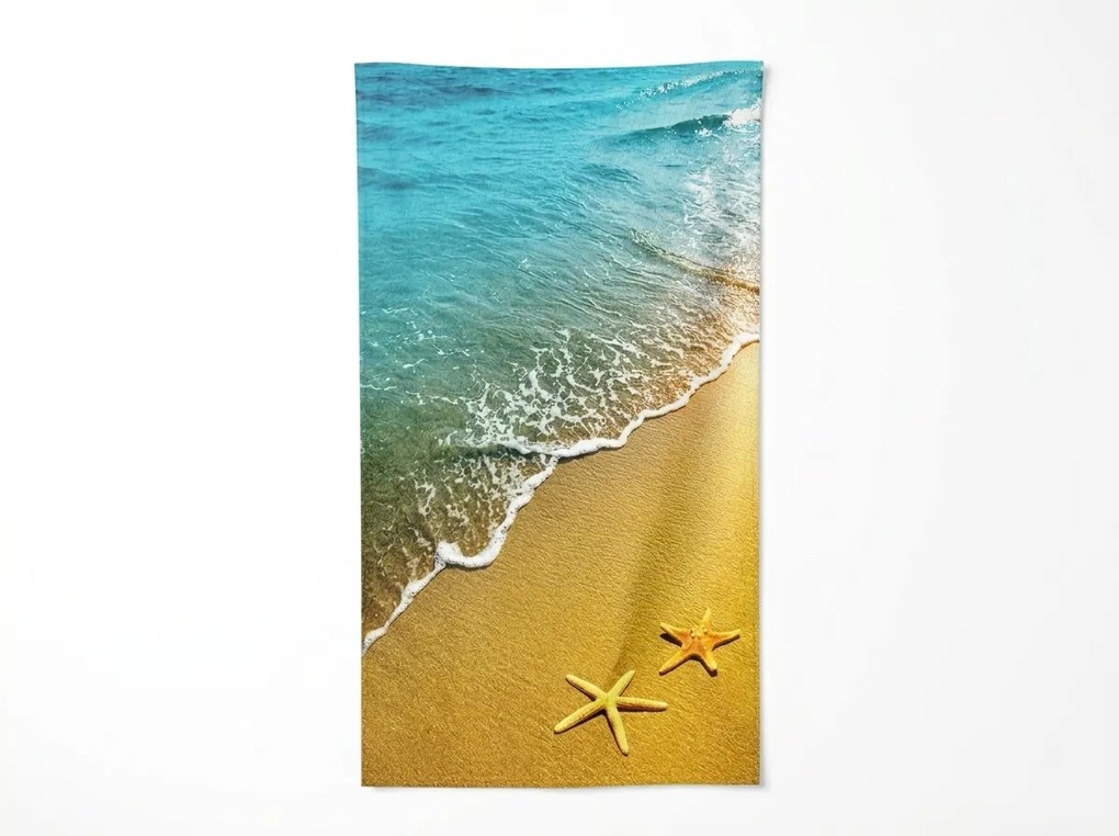 Rychleschnoucí XL plážová osuška SOLMARE barevná 100 x 180 cm, 100% mikrovlákno