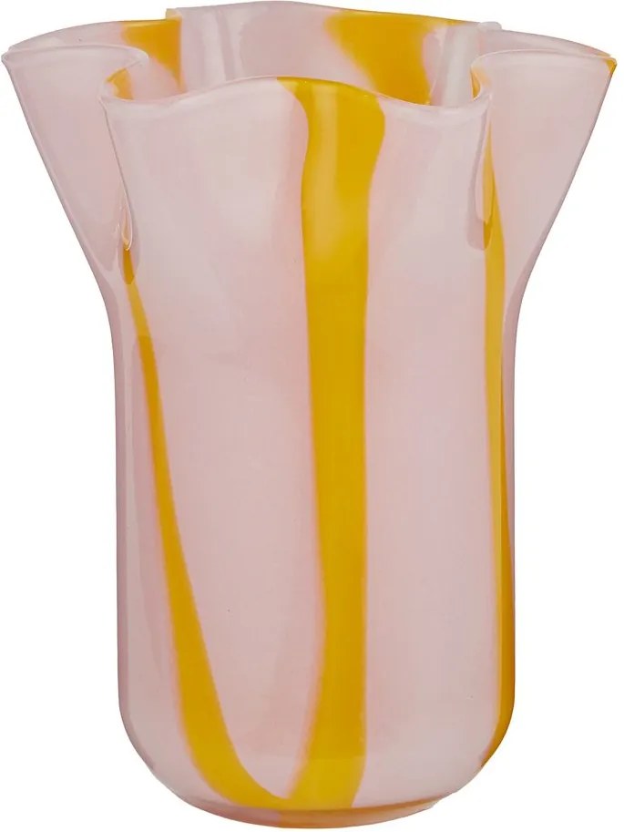 Butlers SORBET Váza 23 cm - růžová/žlutá