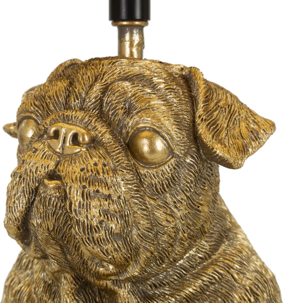 Stolní lampa Dog 43,8 cm černo-zlatá