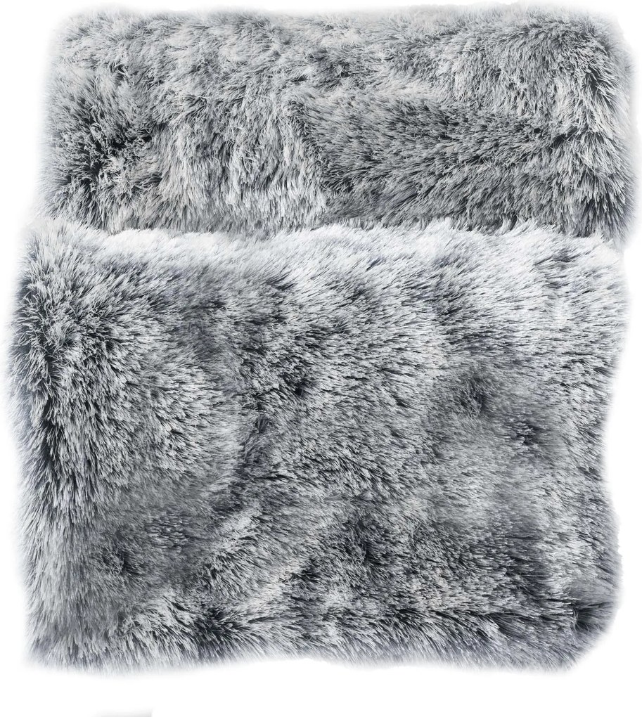 Měkká deka z umělé kožešiny, GREY, 180 x 220 cm