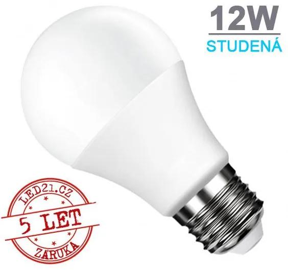 LED21 LED žárovka E27 12W 18xSMD2835 1055lm CCD STUDENÁ