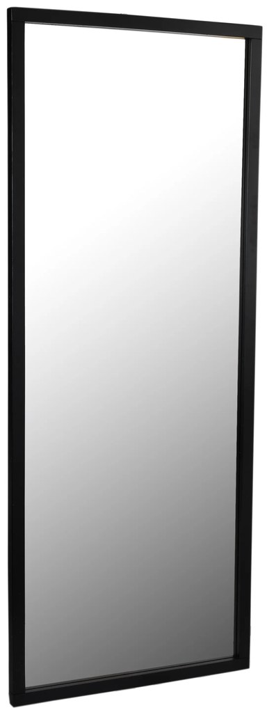 Černé dubové nástěnné zrcadlo Rowico Featti L, 150 cm
