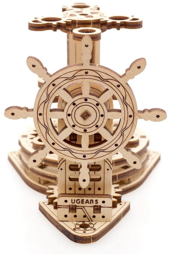 Ugears 3D dřevěné mechanické puzzle Organizér na psací potřeby