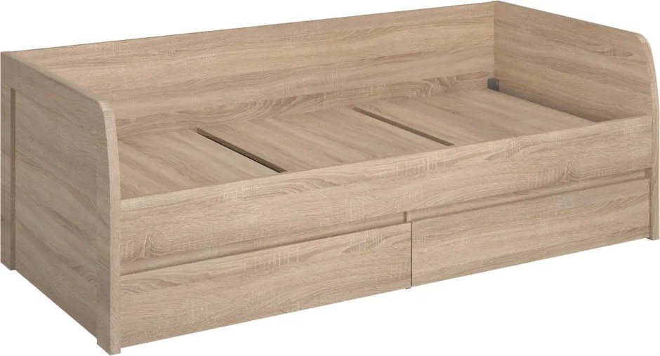 Postel 2S, 90x200, dub sonoma, NORTY TYP 28
