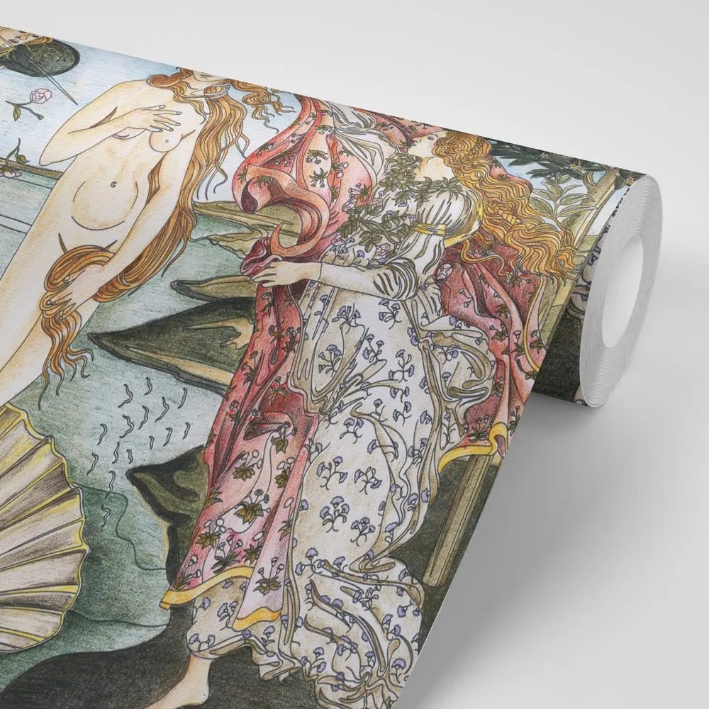 Samolepící tapeta reprodukce Zrození Venuše - Sandro Botticelli