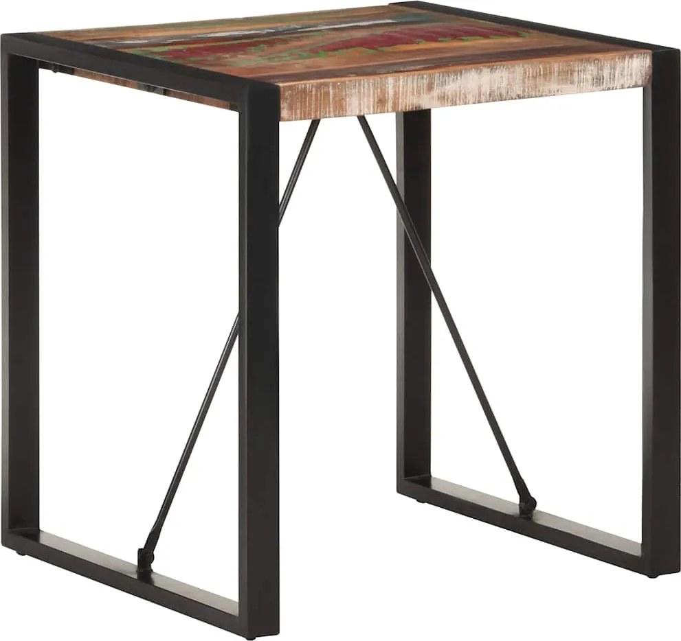 Jídelní stůl 70 x 70 x 75 cm masivní recyklované dřevo 321597