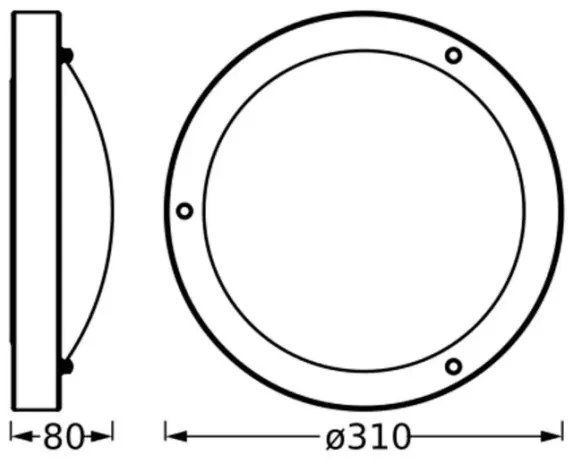 Osram - Koupelnové stropní svítidlo BATHROOM CLASSIC 1xE27/15W/230V IP44
