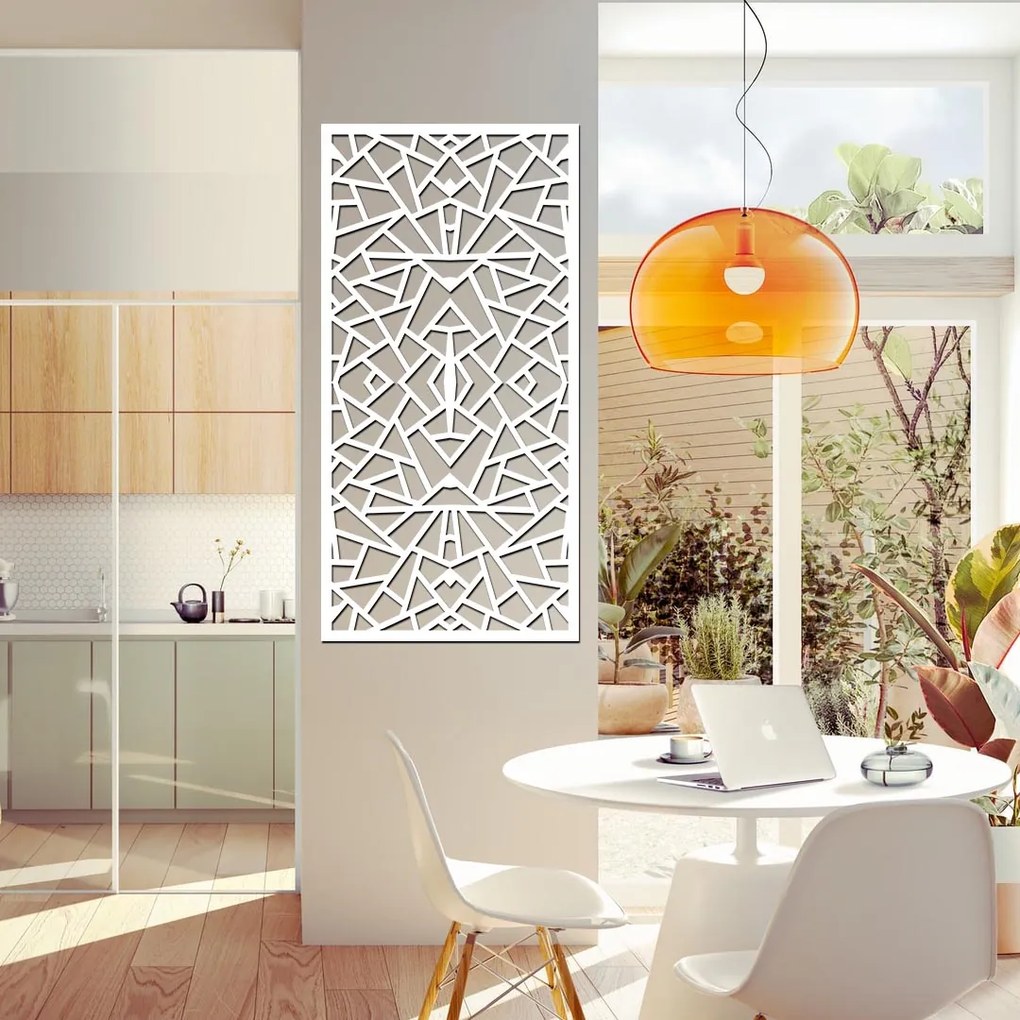 dřevo života Dekorační panel GEOMETRY Zvolte barvu dekoru: Bílá, Rozměry (cm): 40x80
