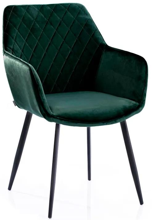 Prošívaná židle 60x43x89cm, různé barvy Barva: stříbrná