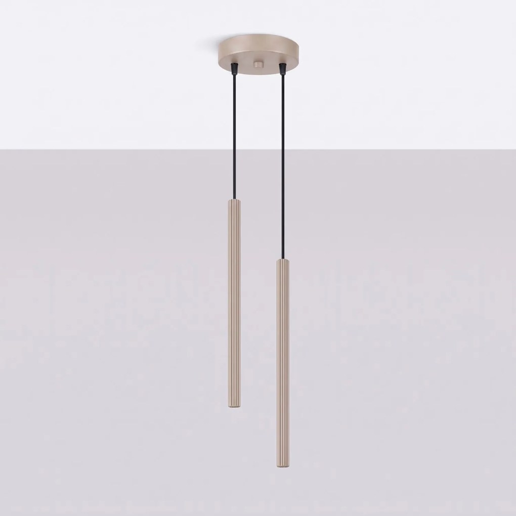Sollux Lighting Závěsné svítidlo ARCHE 2P taupe