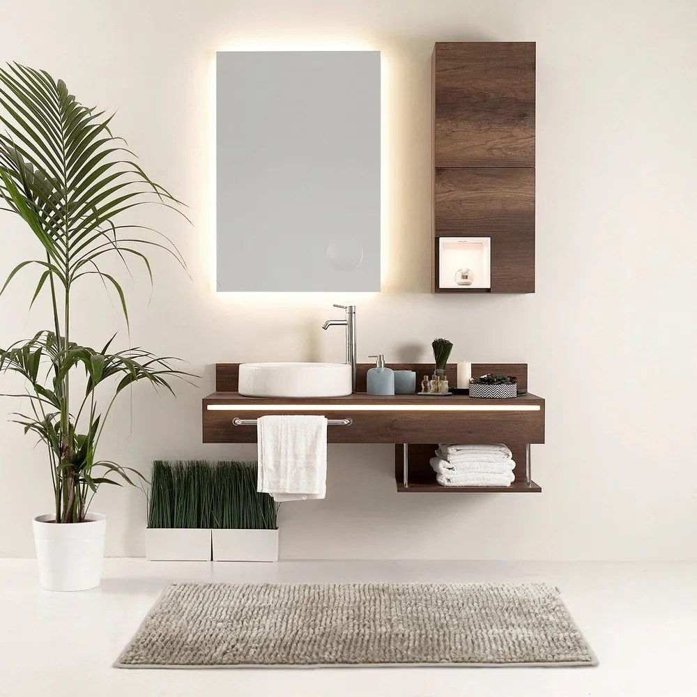 Béžová koupelnová předložka 70x120 cm Bati – Restilo
