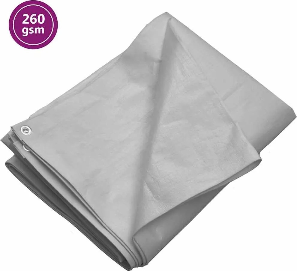 vidaXL Plachta 260 g/m² 6 x 8 m HDPE [151507] Barva: Zelená