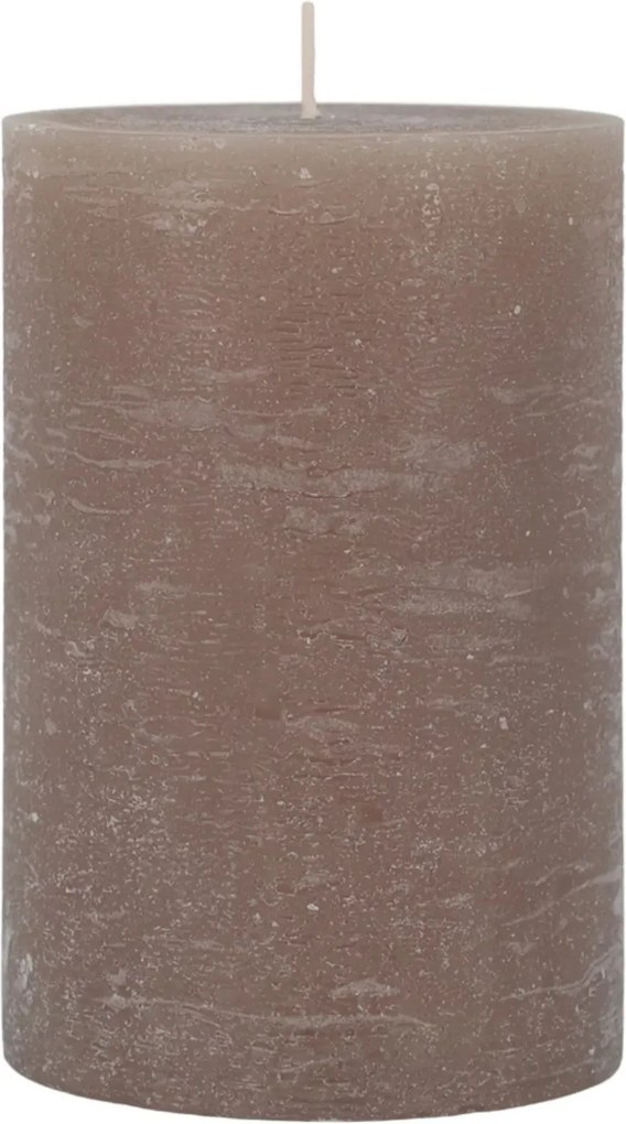 Béžovo-šedá válcová svíčka Macon Rustic Greige – Ø 10*15 cm / 90h