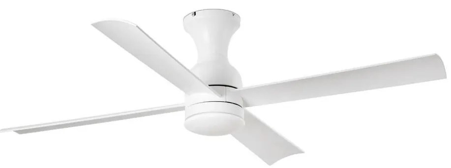 FARO Barcelona FARO 33756WT - LED Stropní vent. FRASER XL LED/16W/230V bílá pr. 120 cm WT + DO 33756T