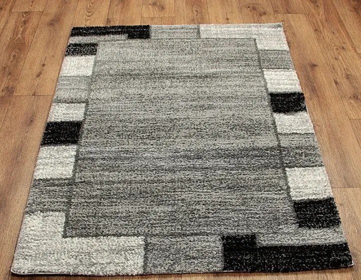 Kusový koberec Bolero shaggy 2906 dark grey 80 x 150  cm