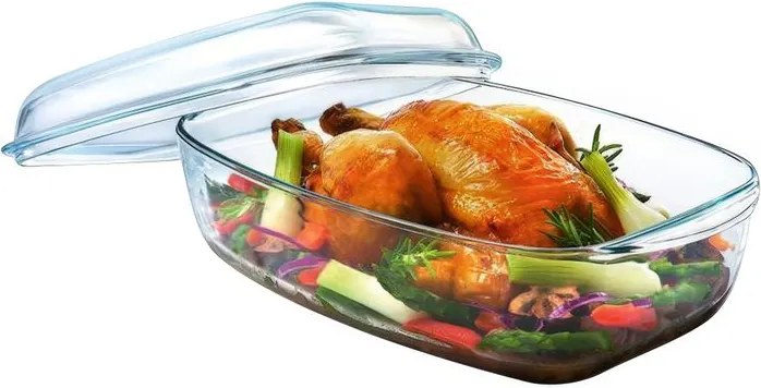 Skleněný pekáč s víkem PYREX 6,7 l