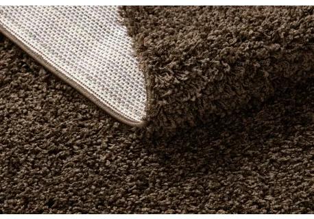 Dywany Luszczow Kusový koberec, běhoun SOFFI shaggy 5 cm hnědý Rozměr koberce: 60 x 250 cm
