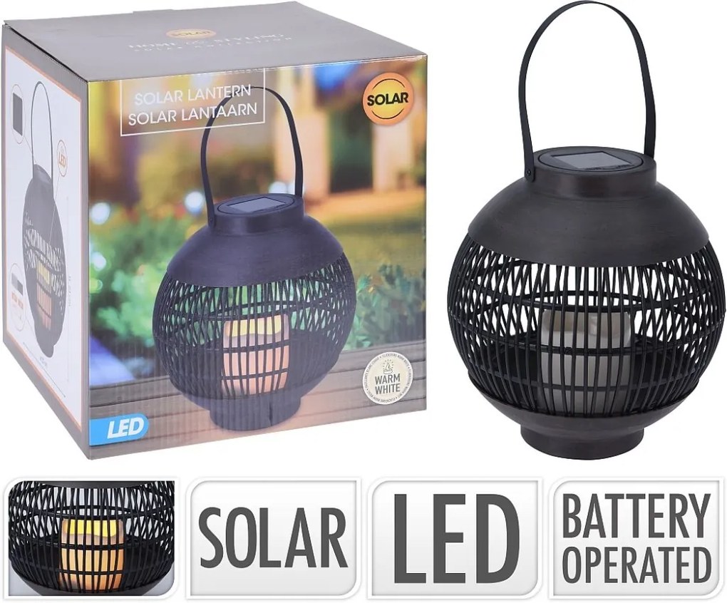 Progarden progarden lucerna solární s led svíčkou 22 x 23 cm ko-cx2100090