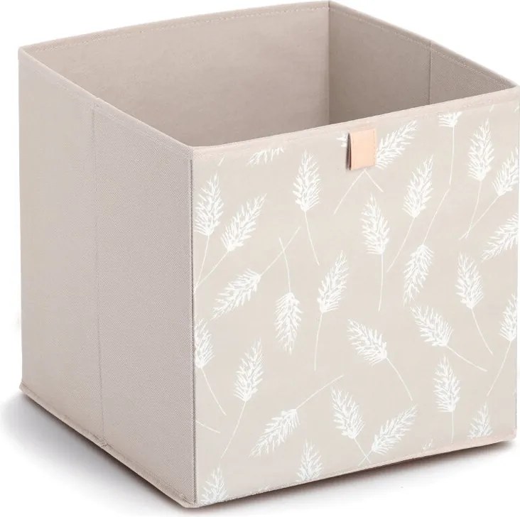 Úložný box NATURE BOX, 32 × 32 × 32 cm, béžový
