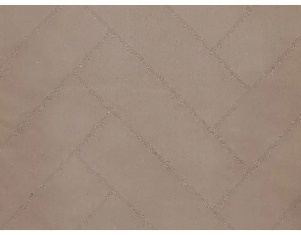 Damaškové povlečení taupe na jednolůžko 140x200 cm Tiles – Södahl