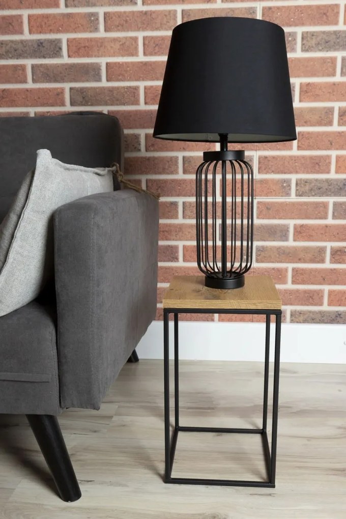 Stojan na květiny Basic Loft 40 cm černý