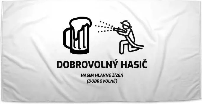 Sablio Ručník Dobrovolný hasič - 30x50 cm
