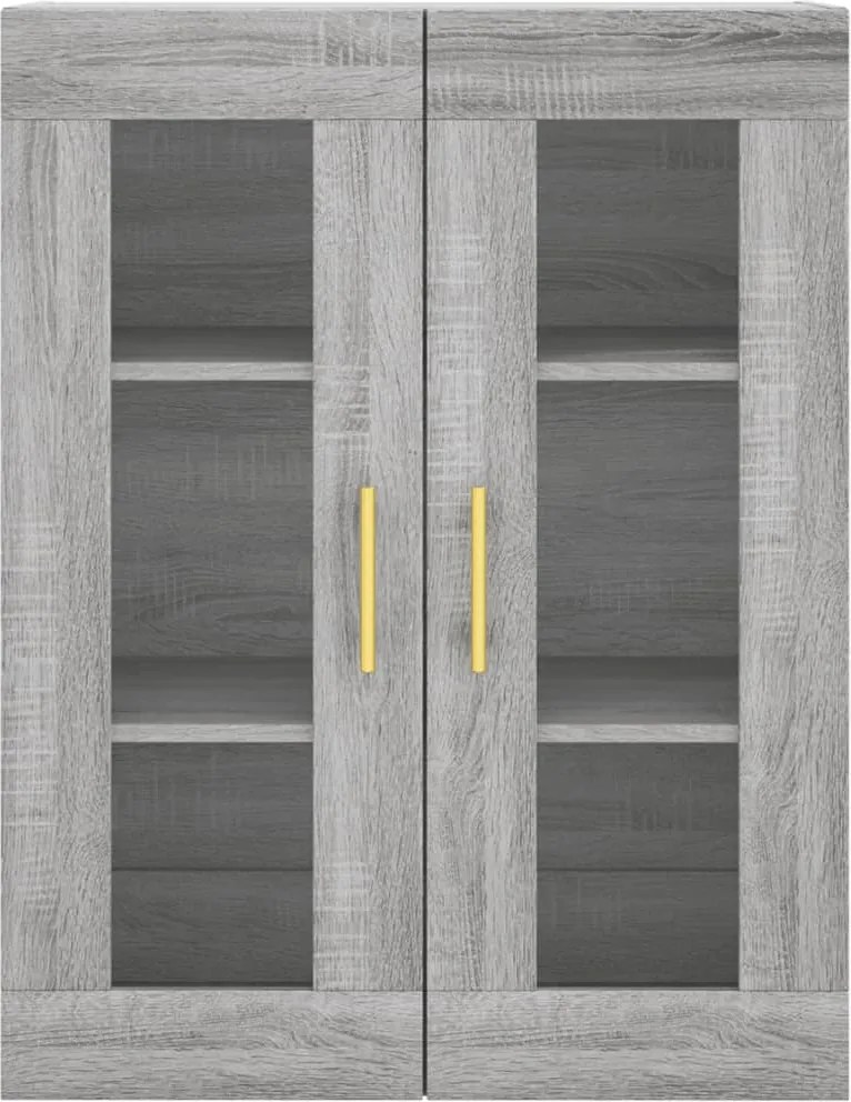 Skříň highboard šedá sonoma 69,5 x 34 x 180 cm kompozitní dřevo 3198207