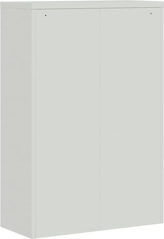 Kancelářská skříň 90 x 40 x 140 cm ocelová šedá 244649