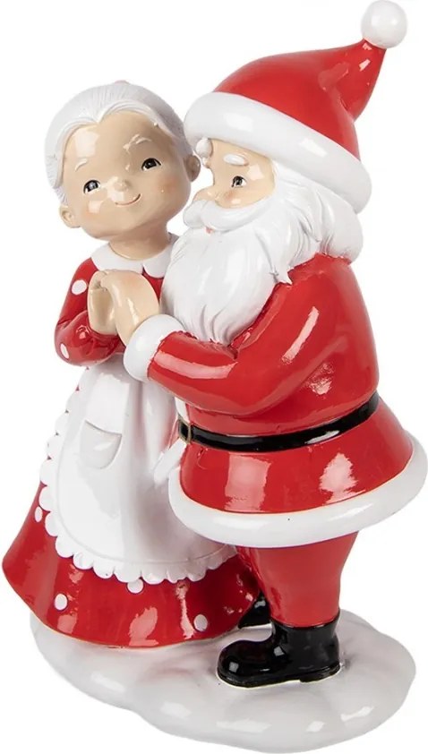 Vánoční figurka Santa Claus a Paní Clausová – 16*10*23 cm