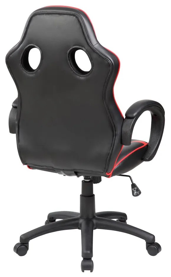 Lama Plus Dětská herní židle Red Fighter C6 — černá/červená