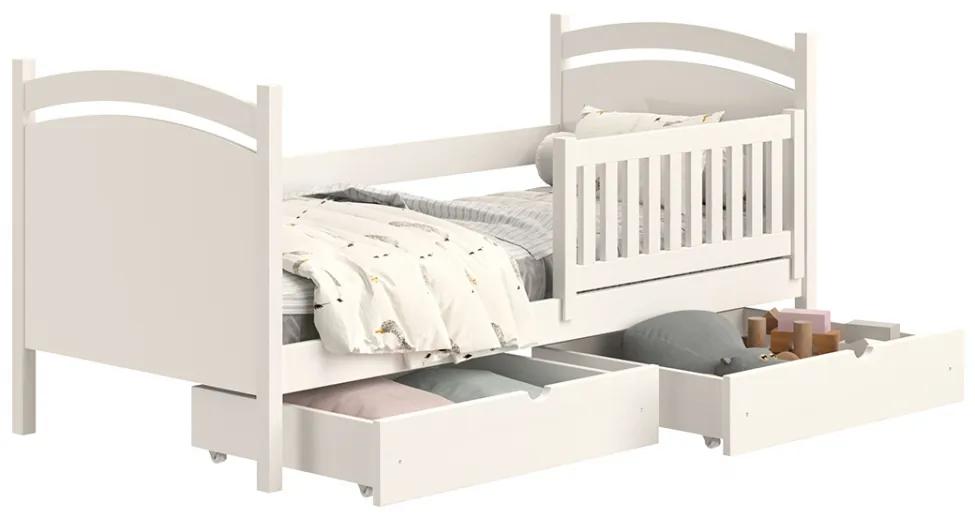 postel dětské s tabulí na suché mazání Amely - Barva Bílý, rozměr 90x190