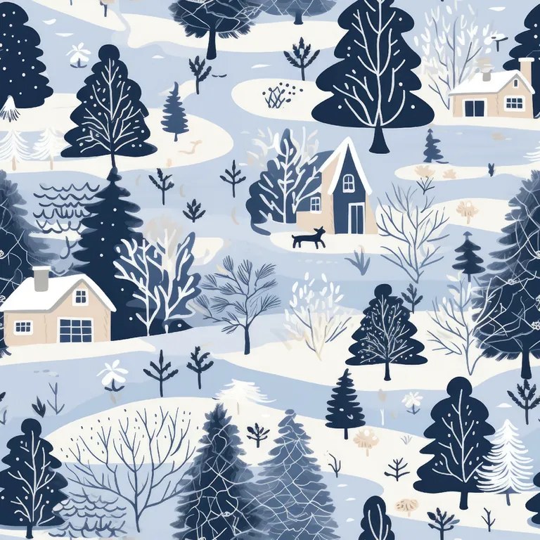 Flanelové povlečení SNOWY VALLEY modré Rozměr povlečení: 70 x 90 cm | 140 x 220 cm