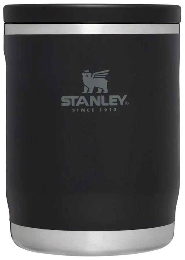 Černá termoska na jídlo z nerezové oceli 530 ml Adventure To-Go Black – Stanley