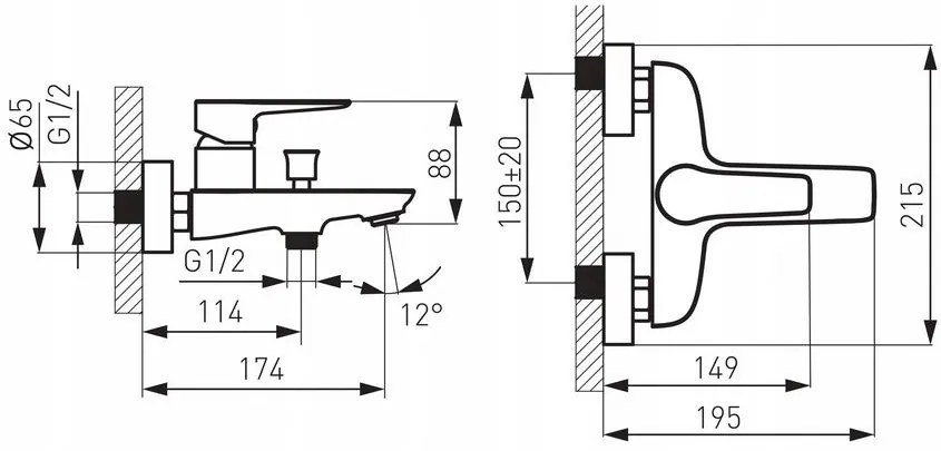 Ferro Adore, vanová baterie, bílá-chromová, BDR1