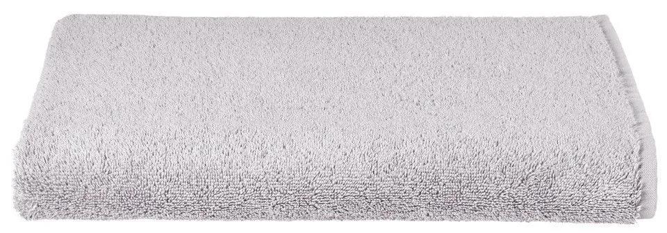 Bavlněný ručník PURE s úzkou bordurou 70 x 140 cm, světle šedá