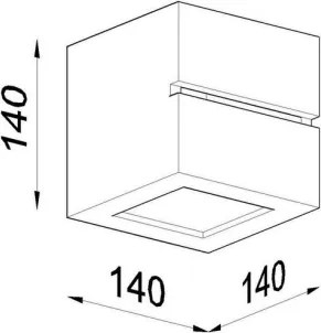 Nástěnné keramické svítidlo SOLLUX Leo line E27 1x60W bez zdroje SL.0230 bílá