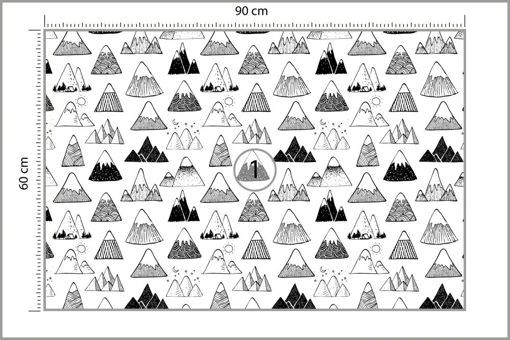 Fototapeta Lake In The Mountains Hladký vinyl 104x70.5