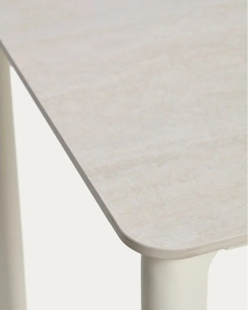 Zahradní jídelní stůl s deskou z kamene 80x140 cm Anafi – Kave Home