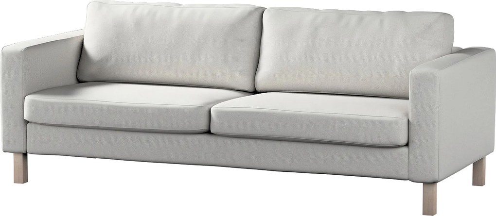 Potah na pohovku IKEA Karlstad 3-místná, nerozkládací, krátký barva šedá látka pletený vzor